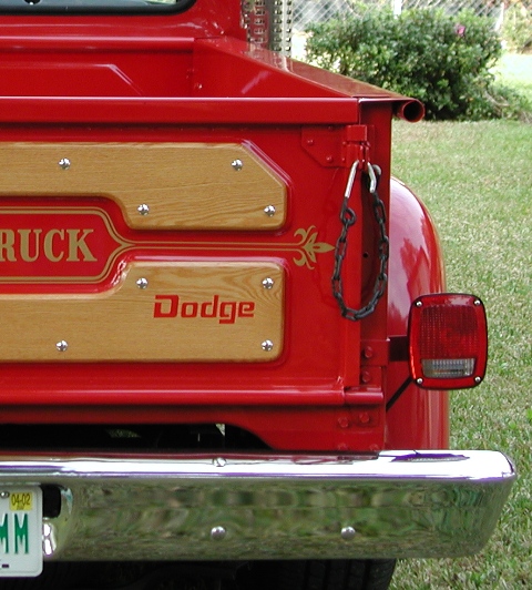 Red "Dodge" for tailgate of Lil' Red - reproduction
