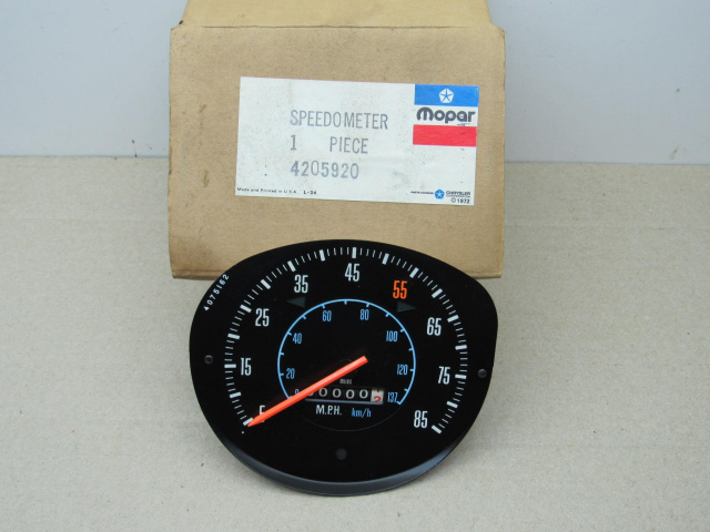NOS new - Speedometer 85 mph for 72-80 Dodge trucks