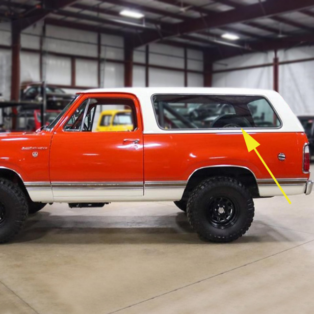 Hardtop - Quarter Window Seal - 74-80 Ramcharger/Trailduster